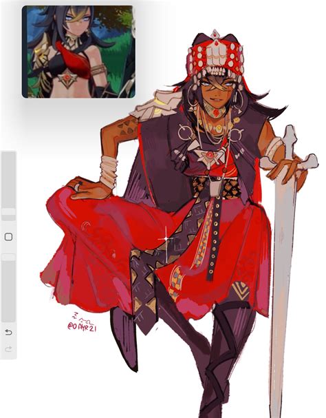 Dehya Genshin Impact Drawn By Midimidhi Danbooru