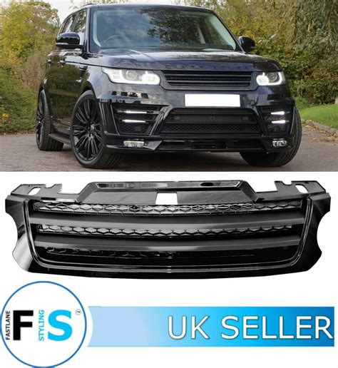 Range Rover Sport L494 2013 2018 Full Gloss Black Lumma Front Grille Oem Fit Fastlane Styling