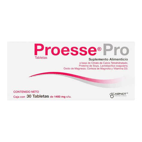 Proesse Pro 1400mg Con 30 Tabletas Suplemento Alimenticio — Wecare Pharma