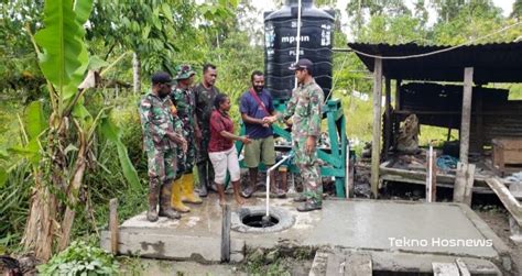 Kodim 1715 Yahukimo Bantu Pembuatan Saluran Air Bersih Masyarakat Hos News