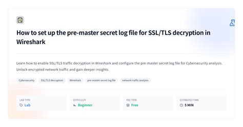 How To Set Up The Pre Master Secret Log File For Ssltls Decryption In