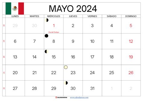 Calendario De Mayo De 2024 Para Imprimir
