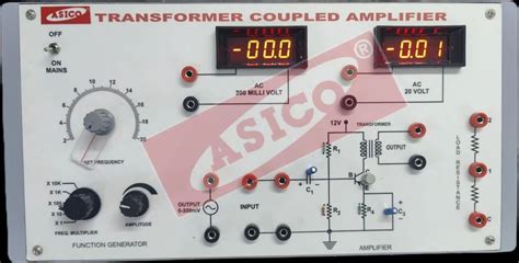 Transformer Coupled Push Pull Amplifier Trainer With Sine Wave