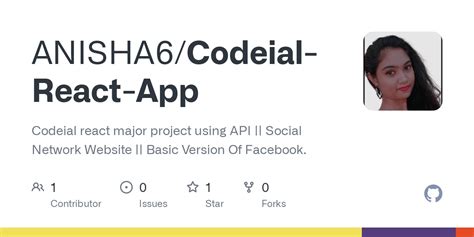GitHub ANISHA6 Codeial React App Codeial React Major Project Using API Social Network