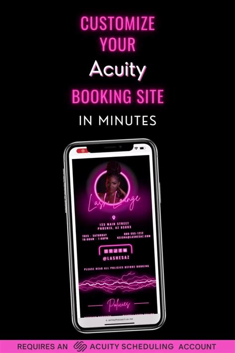 Acuity Scheduling Template Booking Site Template Acuity Site Etsy Artofit