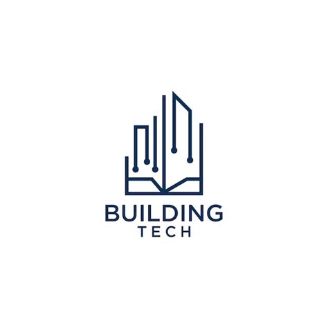 Premium Vector Building Tech Logo Design Architecture Inspiration