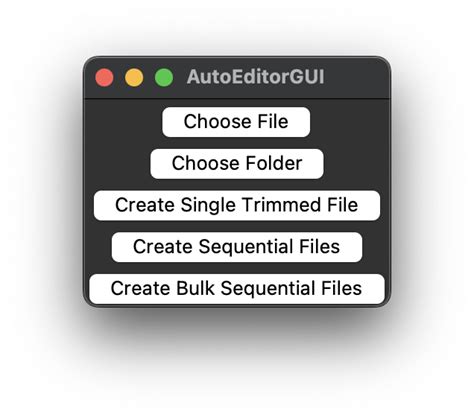 GitHub SurgeonTalus AutoEditor GUI Python Tkinter AutoEditor GUI