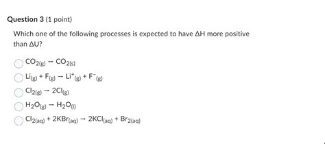 solved which one of the following processes is expected to