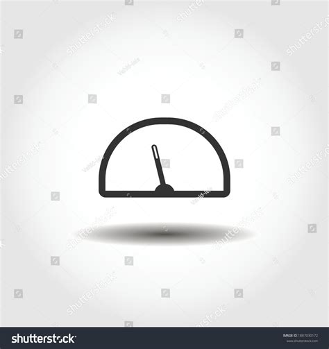 Car Dashboard Icon Speedometer Tachometer Isolated Stock Vector Royalty Free