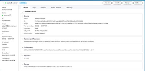 trying to setup immich on qnap using containerstation immich server