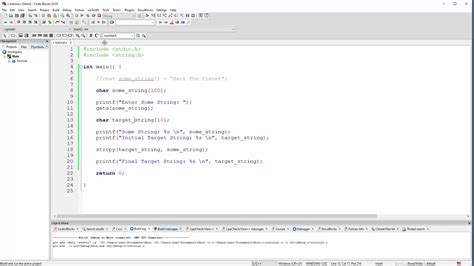 C Program Strcpy Function Copy Content Of One String Into Another