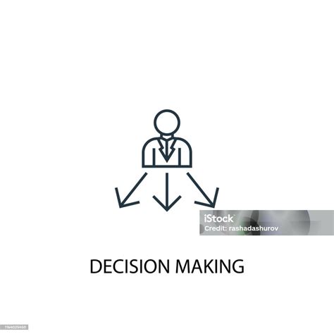 Decision Making Concept Line Icon Simple Element Illustration Decision Making Concept Outline