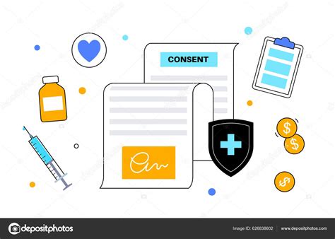 Documento Consentimiento Informado Médico Con Firma Acuerdo Con Médico