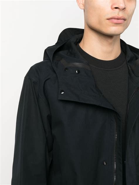 Stone Island Mantel Mit Kompass Patch Farfetch