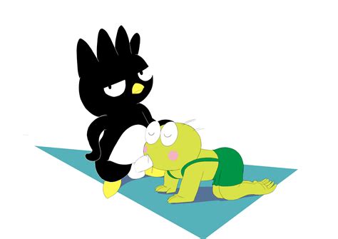 Rule 34 Badtz Maru Balls Blush Bodily Fluids Closed Eyes Clothed