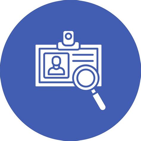 Premium Vector Identification Icon