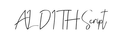 Aldith Script Font