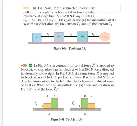 Solved In Fig Three Connected Blocks Are Pulled Chegg