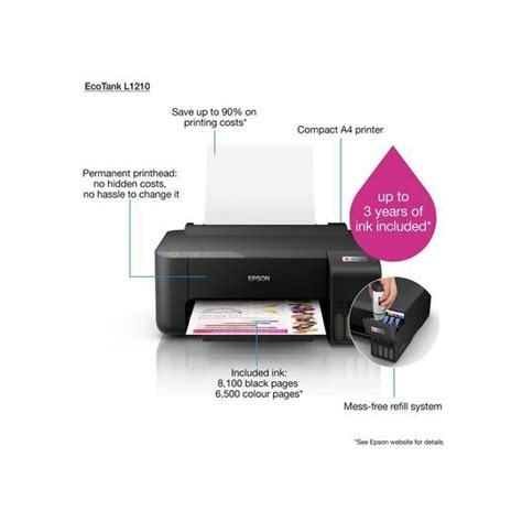 Epson Ecotank L1210 A4 Ink Tank Printer Shopee Philippines