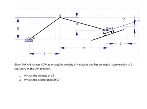 Solved Given Link A B Rotates CCW At An Angular Velocity Chegg