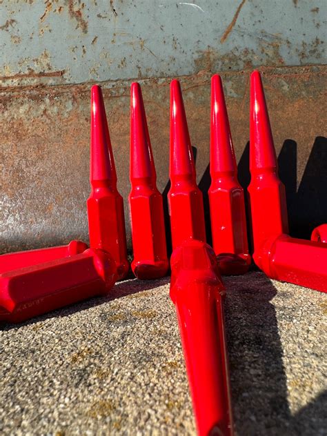Red Spike Lug Nuts Apex Supply Ltd