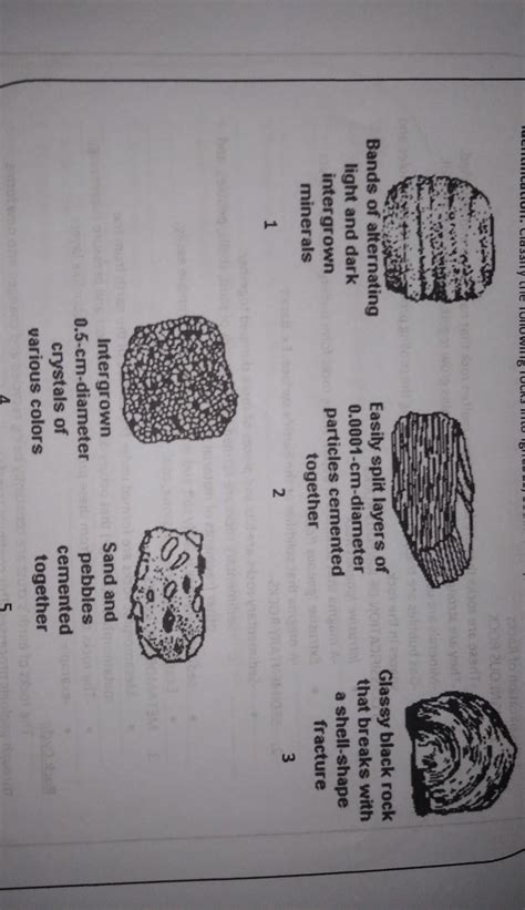 Classify The Following Rocks Into Igneous Sedimentary Or Metamorphic Rock Brainlyph