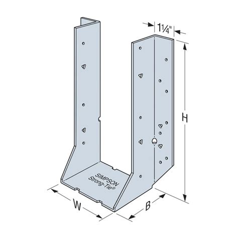 Simpson Strong Tie Hu410 2 Double 4 X 10 Galvanized Face Mount Joist