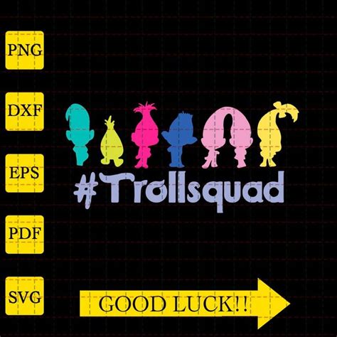 Troll Squad Svg Troll Svg Poppy Svg Trolls Poppy Svg Branch Svg