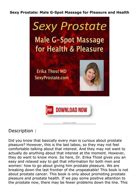 Pdf Sexy Prostate Male G Spot Massage For Pleasure And Health