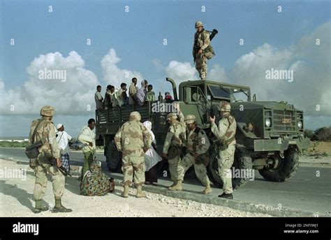 U S Troops Load Somalis Into The Back Of A Truck After Taken Them Into