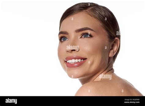 Young Woman Beams Joy Cut Out Stock Images And Pictures Alamy