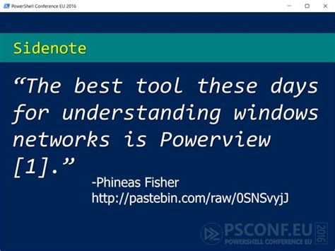 Psconfeu Offensive Active Directory With Powershell Pptx