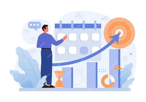 Premium Vector Business Processes Optimization Productive Employee Analyzing Marketing And