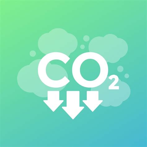 Premium Vector Co2 Carbon Emission Reduction Vector Design
