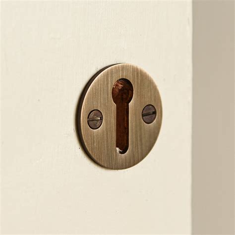Door Escutcheon Keyhole Protector Antique Brass Escutcheon
