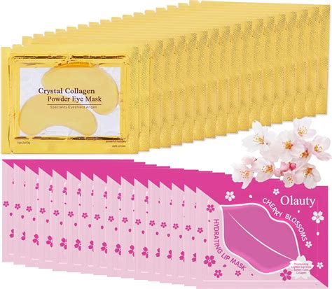 30 Pairs Lip Mask And Under Eye Mask 24k Gold Gel Eye Masks