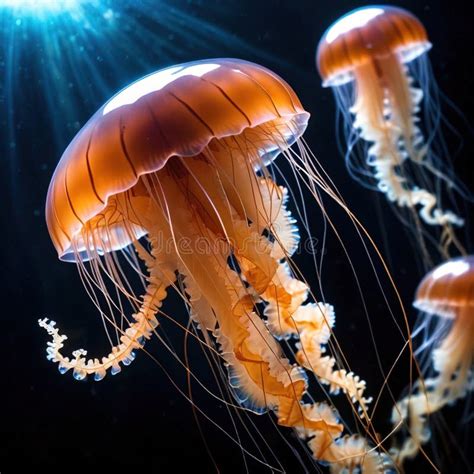 Jellyfish Wild Animal Living In Nature Part Of Ecosystem Stock