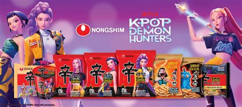 Nongshim X Netflix Releases Official K Pop Demon Hunters Instant Noodles