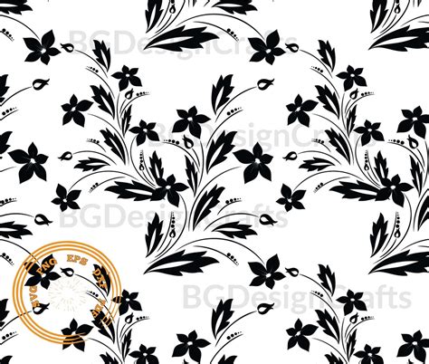 Floral Pattern 2 Floral Seamless Svg Floral Pattern Svg Etsy