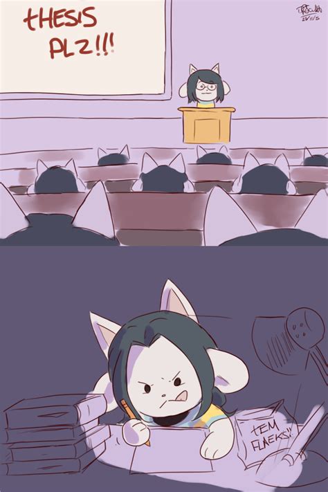 Temmie Has A Degree In Tem A Quick Comic I Did For Todays Undertale60min Challenge On Twitter