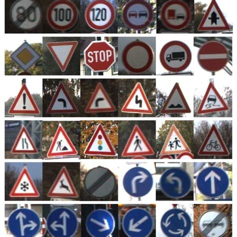 Representatives Of The 43 Traffic Sign Classes In The Gtsrb Download