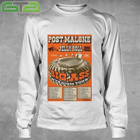 Official Post Malone 2025 Us The Big Ass Stadium Tour T Shirt Hoodie