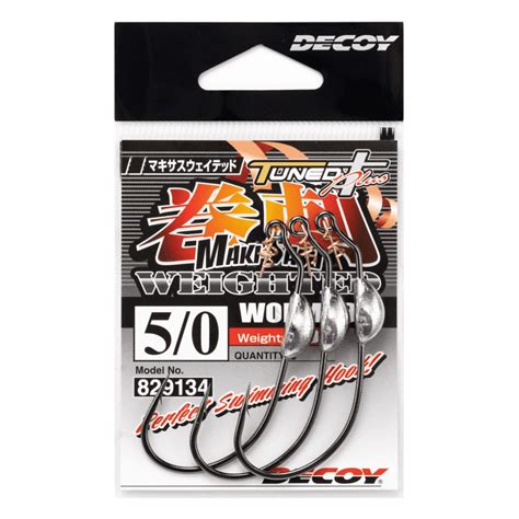 Decoy Worm 130 Makisasu Weighted Swimbait Hooks