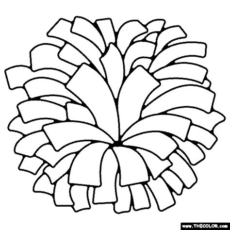 Pom Pom Cheerleading Coloring Pages Coloring Pages