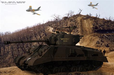 Artstation M4a3e8 Broadway Rose 72nd Armor Regiment Battle Of
