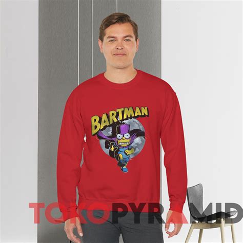 Vintage Bart Simpson Bartman Cape Moon T Shirt Tokopyramid