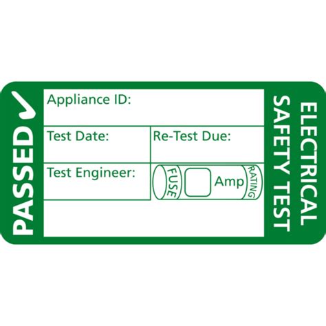 Free Pat Testing Labels Template Free Printable