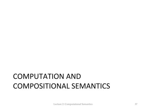 Semantics And Computational Semantics Pdf