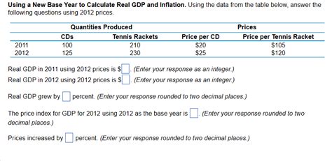 solved using a new base year to calculate real gdp and