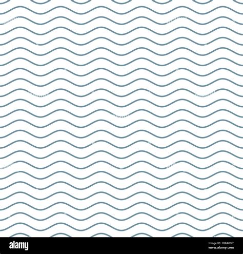 Wave Line Seamless Pattern Vector Template Illustration Design Stock